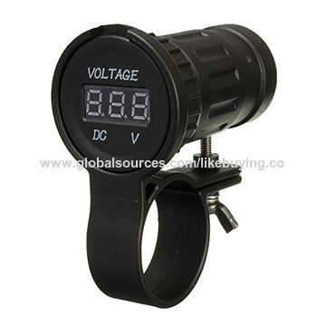 Buy Wholesale China 12v 24v Voltage Gauge Meter Volt Voltmeter Digital ...