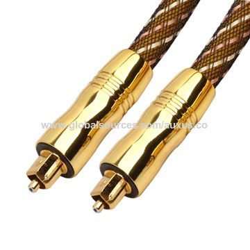 Buy Wholesale China Digital Optical Fiber Cable, Gold-plated, Toslink ...