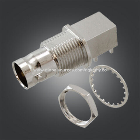 China BNC PCB Connector, BNC Female Right Angle Bulkhead Jack with ...