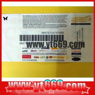 Buy Wholesale China Security Ticket,printing Product - Barcode Paper ...