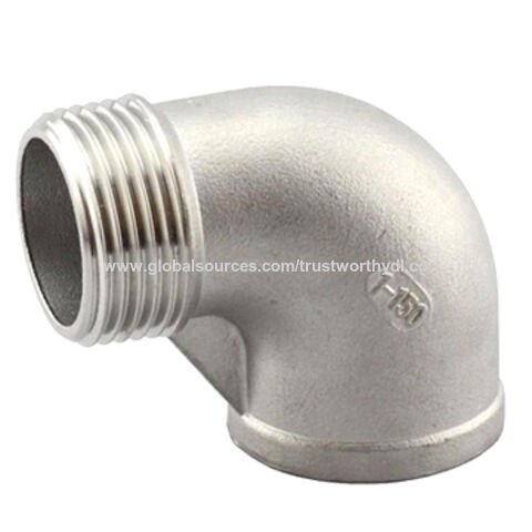 Buy Wholesale China Cast Stainless Steel Pipe Fittings 2 Inch Ss 304 Ss316 Npt Bspt Threaded 90 ...