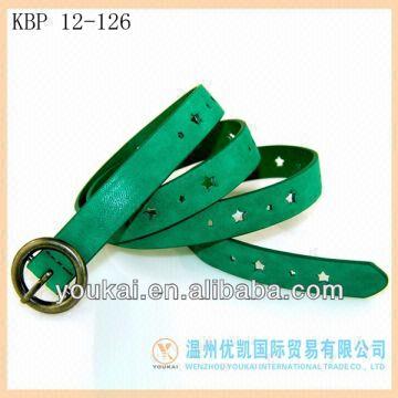 Buy Wholesale China Popular/top Fashion Color Stars Punched Pu Belts ...