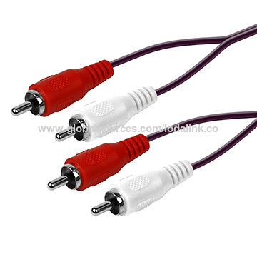 Buy Wholesale China 6ft/8ft/10ft Two-ways Dual (2) Rca To (2) Rca Audio ...