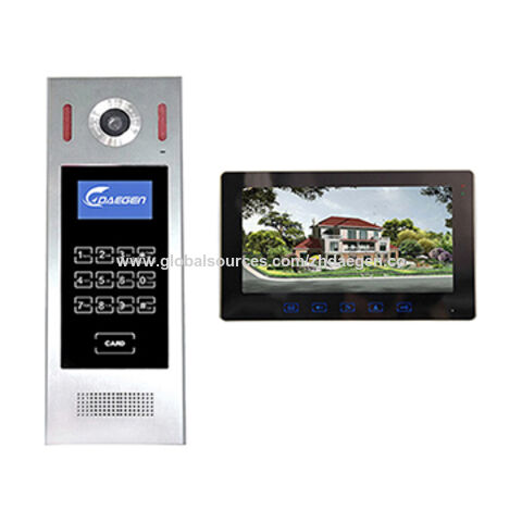 10-inch color LCD monitor 4+2 wire building video doorphone, video ...
