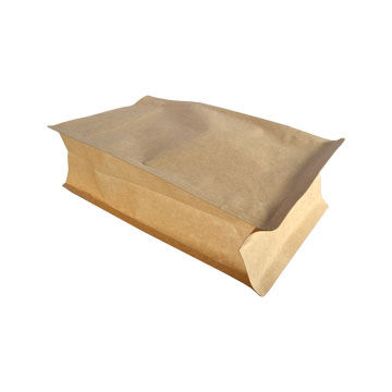 Buy Wholesale China Quad Seal Brown Kraft Paper Box Pouch With ...