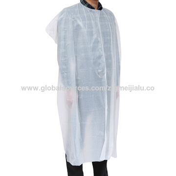 Disposable Pe Cape For Hair Salon, Disposable Hairdressing Cape ...