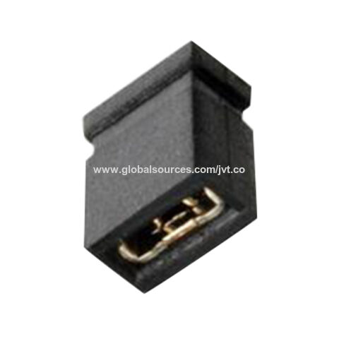 Headers & Wire Housings Top Jumper (Shunt) Socket, Black/Gold, 1.27mm ...