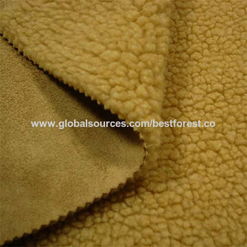 Buy Wholesale China Microfiber Suede With Sherpa Bonded Fabric ...