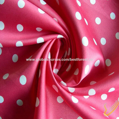 Buy Wholesale China Printed Polyester Satin Fabric & Printed Polyester ...
