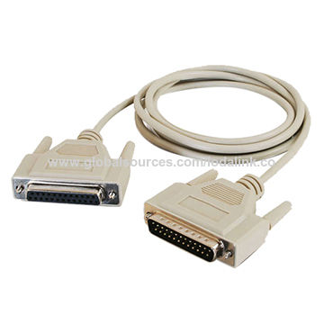 China 6Ft DB25 Male to DB25 Female Serial RS232 Null Modem Extension ...