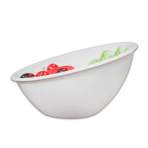 Biodegradable Sloped Bowl, biodegradable bowl sugarcane bowl 800ml ...