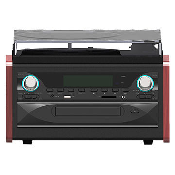 China High end vinyl record turntable player with CD cassette AM FM ...