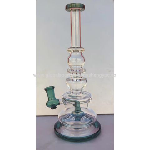 18-inch stemless triple barrel perc glass beaker bong, glass bong glass ...