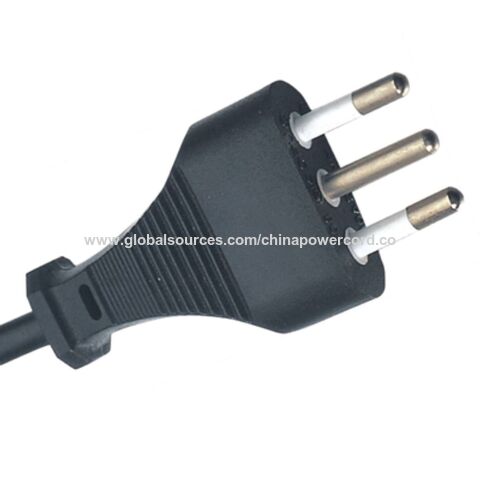 Italian 3-pin power cord with IMQ approval, IMQ 3 Pins Power Cords ...