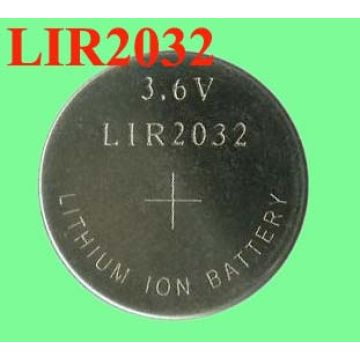 Buy Wholesale China 3.6v Lir2032 Rechargeable Button Cell Battery Coin ...