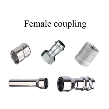 Female coupling stainless steel pipe reducing coupling DN100 ND80 DN40 ...