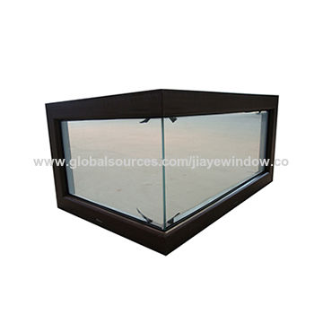 China Aluminium fixed window Corner butt joint glass window on Global ...
