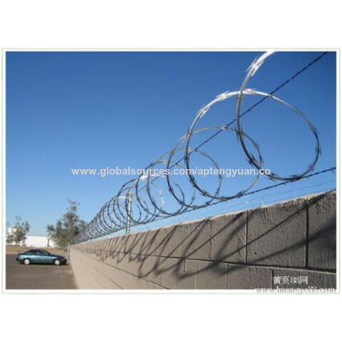 Galvanized Razor Barbed Wire Mesh For Safety - Buy China Wholesale Wire ...