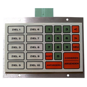 Buy Wholesale China Led Light Pcb Membrane Keyboard Switch With Metal ...