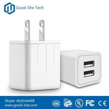 Buy Wholesale China Mini Travel Dual Usb Charger With Smart Ic Chipset ...