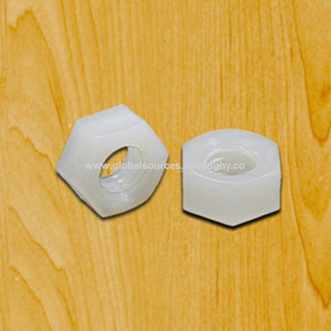M6HN High Quality Plastic Hex Nut Metric M6 Screw Bolt Nuts Nylon ...