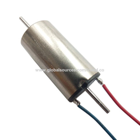 12V DC double axis shaft coreless motor, 20mA current for train toys ...
