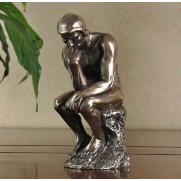 Buy Wholesale China Cold Cast Resin Bronze Thinker Sculpture & Cold ...