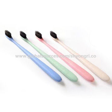 Buy Wholesale China Eco-friendly Biodegradable Wheat Straw Toothbrush ...