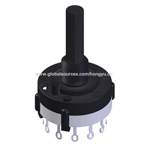 26mm Rotary Switch, Wholesale/2P6T 360-degree Rotary Switches for ...