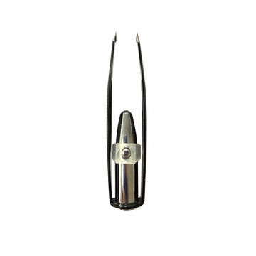 Buy Wholesale China Hot Product Slanted Tip Black Tweezer With Bullet ...