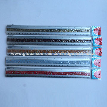 Buy Wholesale China 30cm Aluminium Scale Ruler With Shiny Sticker ...