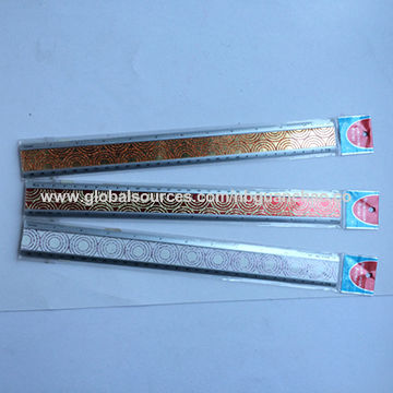 Buy Wholesale China 30cm Aluminium Scale Ruler With Shiny Sticker ...