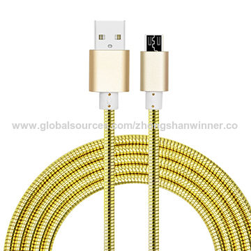 Buy China Wholesale Metal Shell Micro Usb Charge Cable For Mobile Phone ...