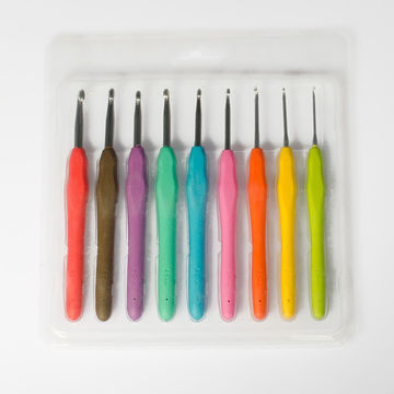 9pc Rubber Grip Crochet Hook Set - China Wholesale 9pc Rubber Grip ...