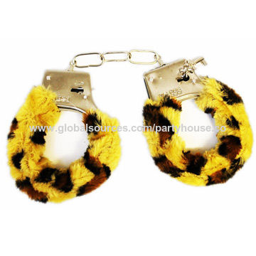 Buy Wholesale China Fur Handcuffs, Leopard Printed Keychain & Fur ...