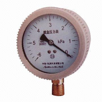 Capsule Pressure Gauge, Micro-pressure Or Negative Pressure, 2.5 Accuracy - China Wholesale ...
