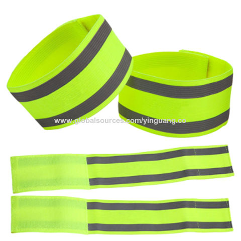 Buy Wholesale China 100% Polyester Elastic Reflective Arm Band With ...