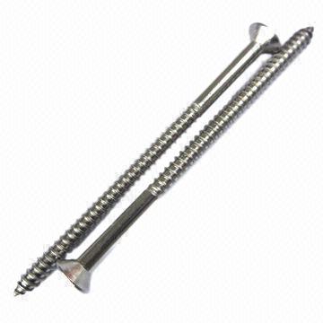 Partial Thread Wooden Screws, Countersunk Phillips Head, Made Of ...