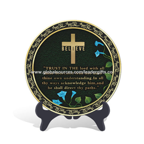 China Religious Christian Cross Plate Activated Carbon Carving Craft on ...