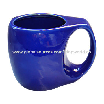 Buy Wholesale China Ceramic Mug With Blue Color Glaze, Fda, 84/500/eec ...