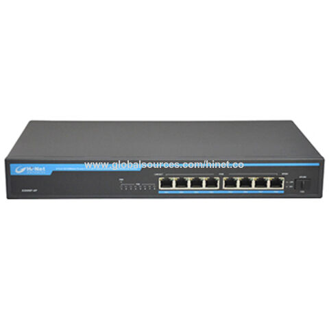 8 10/100Mbps RJ45 PoE Port with 1SFP Up-link Rack-mounted PoE Switch ...