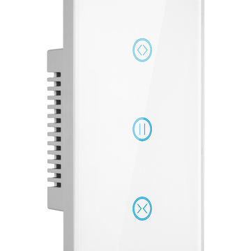 Wireless Remote Light Wall Switch Crystal Glass Panel WIFI Smart Touch ...