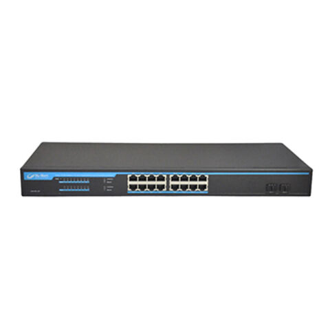 China Realtek Solution 16+2SFP Gigabit Rack-mounted PoE Ethernet Switch ...