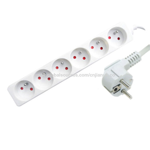 Buy Wholesale China Europe French 6 Gang Extension Socket, 16 A, 250 V ...
