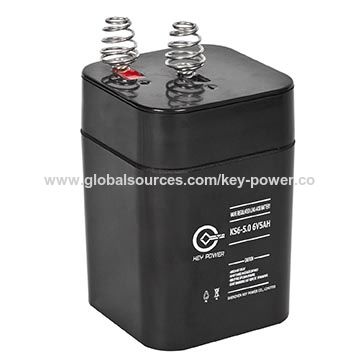 Buy Wholesale China 6v/5ah Spring Terminal Agm/vrla Lead-acid Battery ...