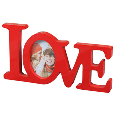 Buy Wholesale China Valentines Day Home Decor Love Shaped Wooden Photo ...