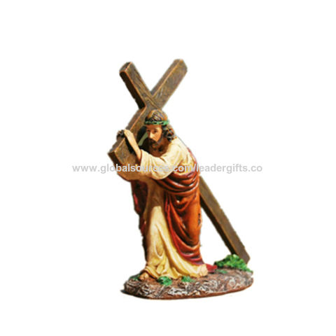 China Jesus Carrying His Cross Religion Statue on Global Sources
