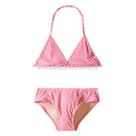 Buy Wholesale China Girl's Triangle Bikini,solid Color,basic Style ...