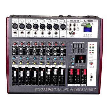 PM-708 8Ch Professional mixing Amplifier MP3 Powered Mixer DJ Studio ...