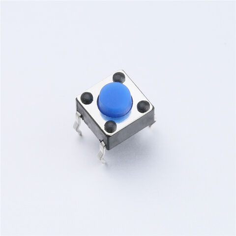 China Tactile switch 6*6* blue knob through hole switch SMD tact switch ...